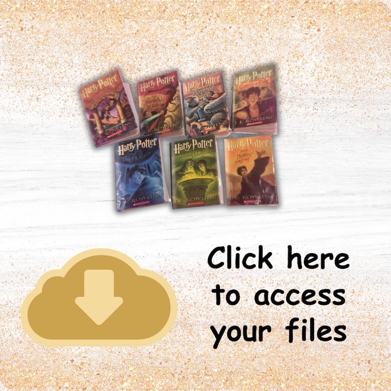 Magical School Miniature Book Set for Dollhouses 1:12 Scale Digital ...