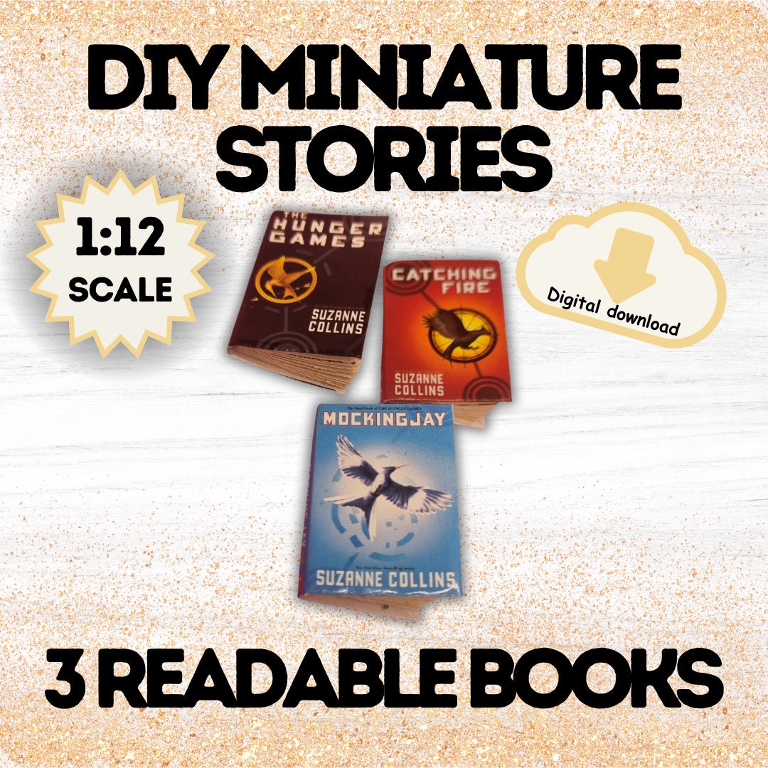 DIY Miniature Stories - 1:12 Scale Digital Download, 3 Readable Books ...