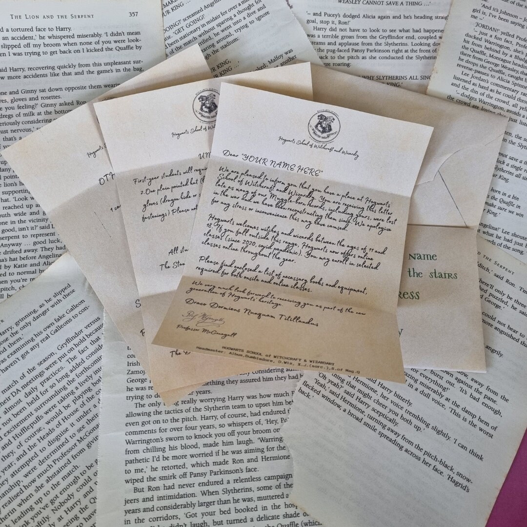 Editable Wizarding Acceptance Letter Canva Template for Unlimited ...