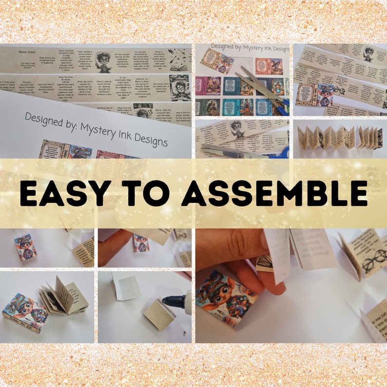 Magical School Miniature Book Set for Dollhouses 1:12 Scale Digital ...