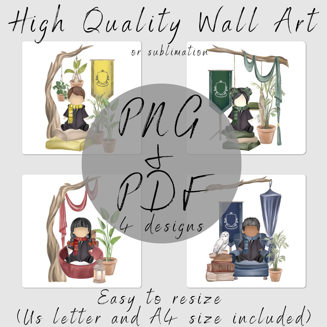 Enchant Your Office With Magical Wizarding School Students! Instant ...