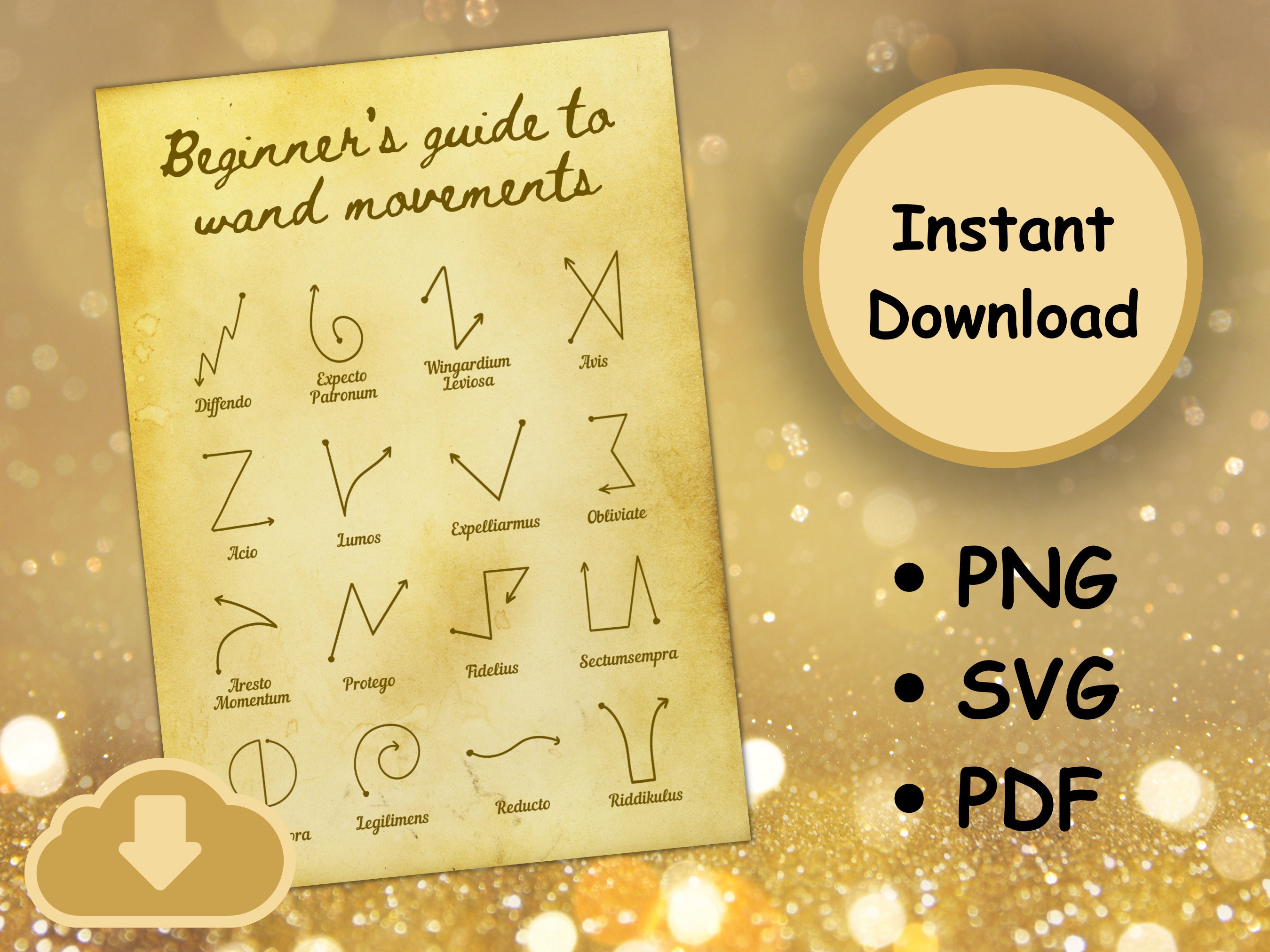 Beginner's Guide Wand Movements Poster Printable Digital - Etsy Beginner's Guide Wand Movements Poster Printable Digital - Etsy