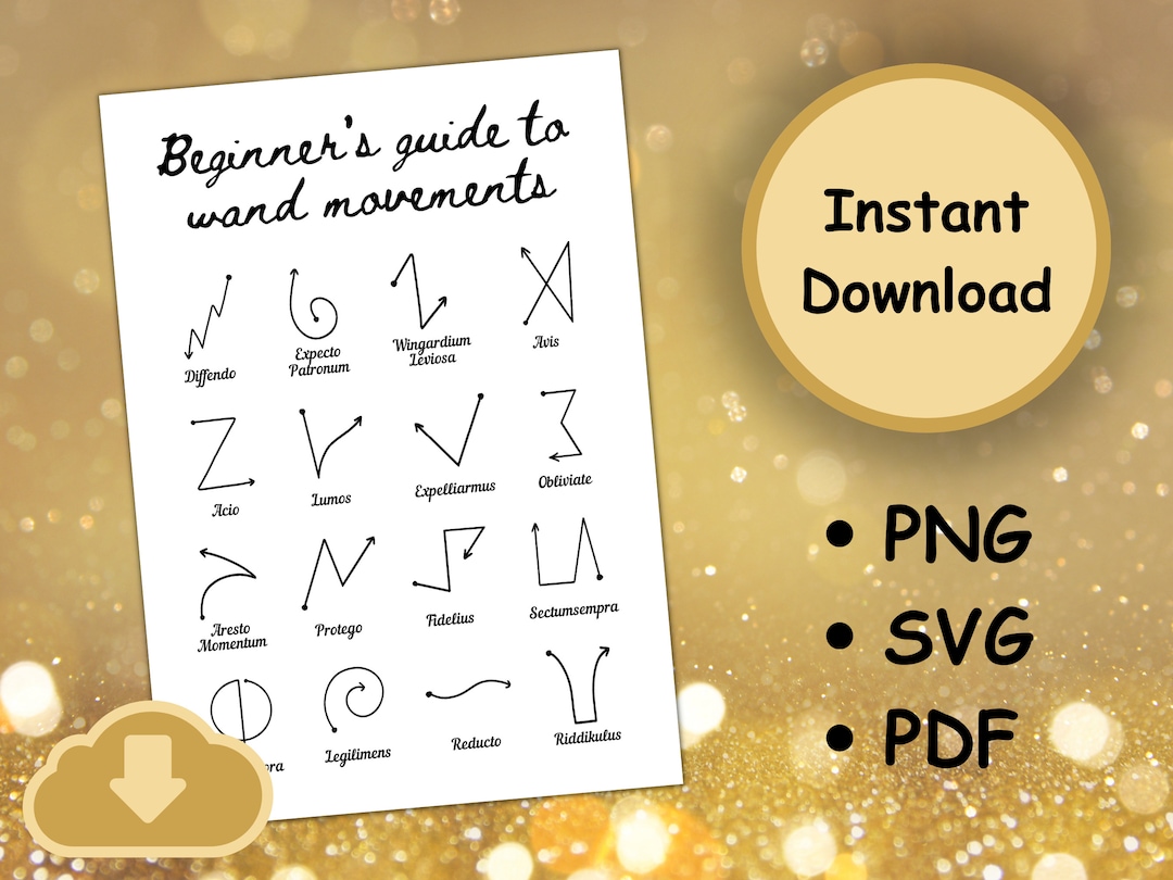 Beginner's Guide Wand Movements Poster Printable Digital - Etsy
