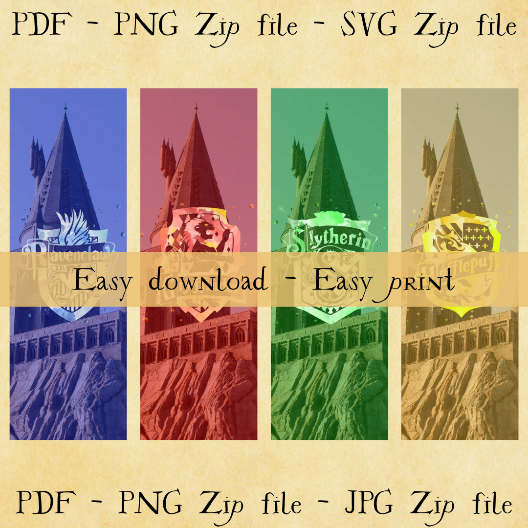 Magical Wizard Bookmarks 25 Printable Designs. Instant Download in JPG ...