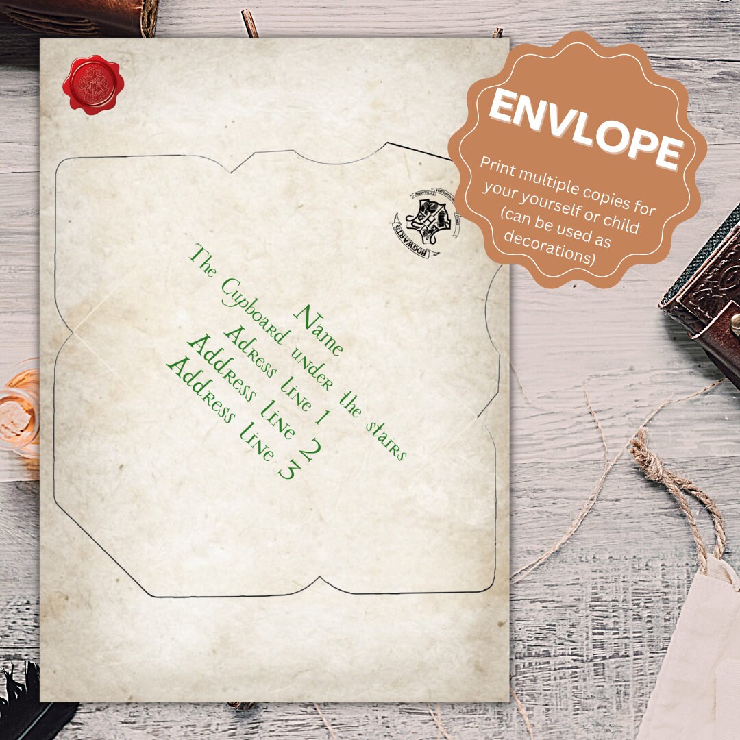 Editable Wizarding Acceptance Letter - Canva Template for Unlimited ...