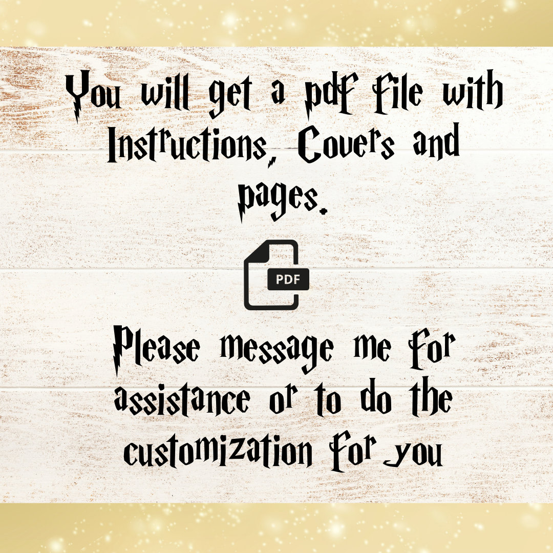 Enchanting Miniature Wizarding Book Set, Digital Download With ...