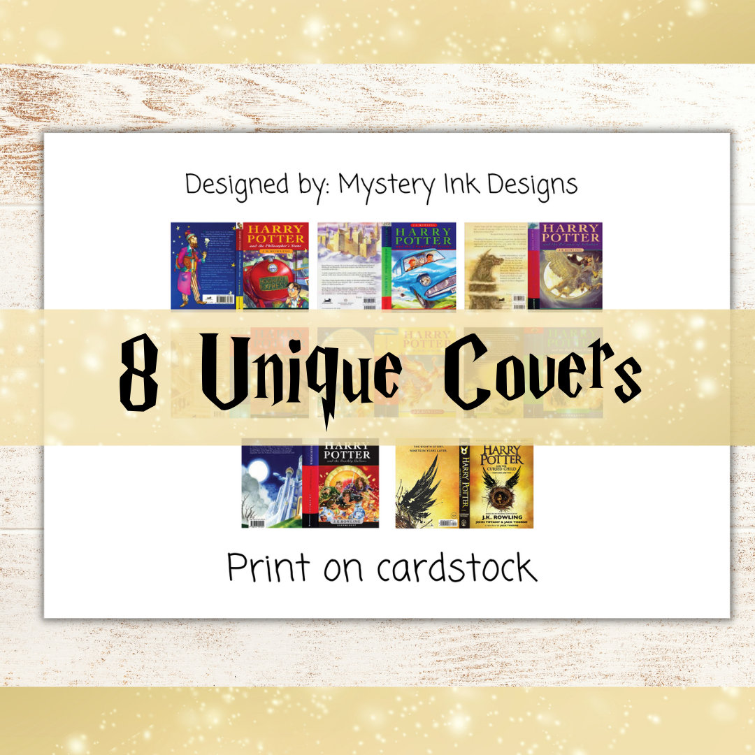 Enchanting Miniature Wizarding Book Set, Digital Download With ...