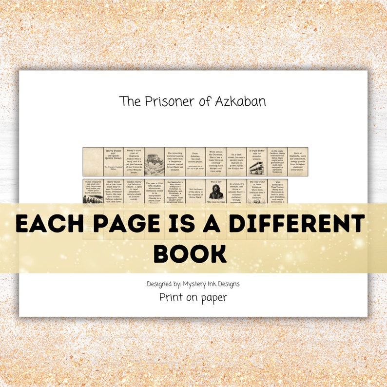 Wizard-themed Miniature Book Set - 1:12 Scale Digital Download, DIY ...