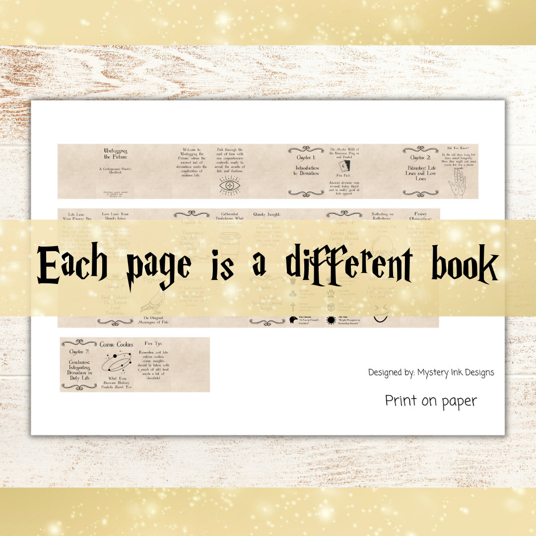 Enchanted Miniature Spellbooks Set - Digital Download With Printable ...