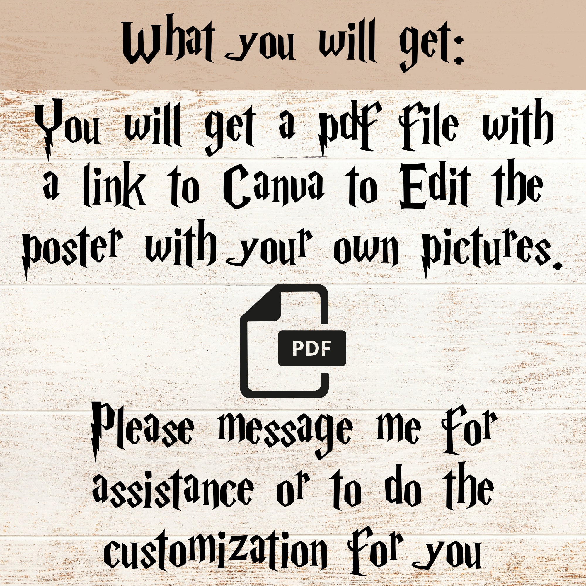 Wanted Wizard Poster Template | Printable Magical World Party Decor ...