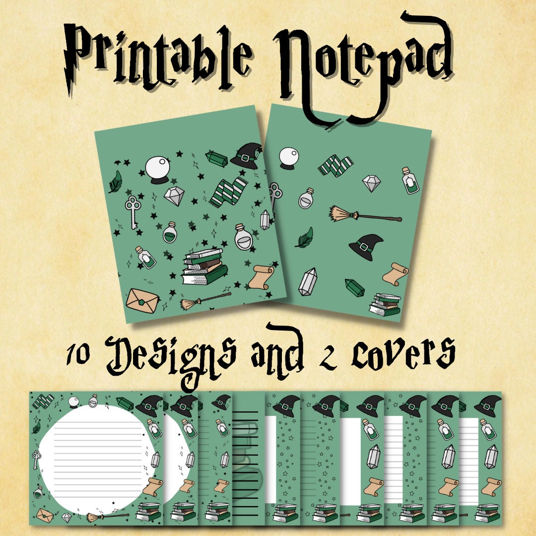 Magical House Notepads: 10 Designs Instant Download Unleash - Etsy Canada