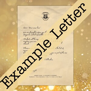 Personalized Wizard School Acceptance Letter: Magical Enrolment ...
