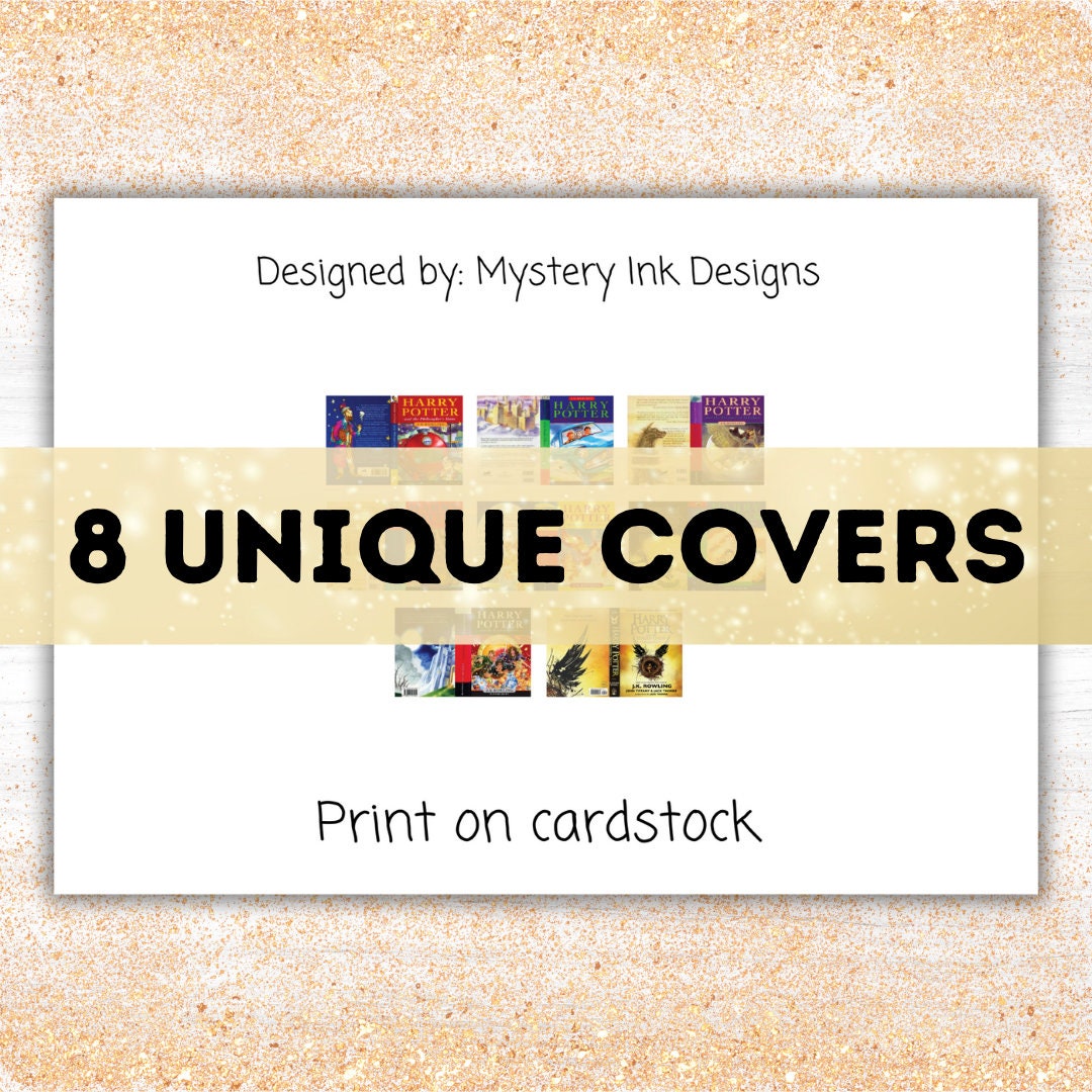 Wizard-themed Miniature Book Set - 1:12 Scale Digital Download, DIY ...