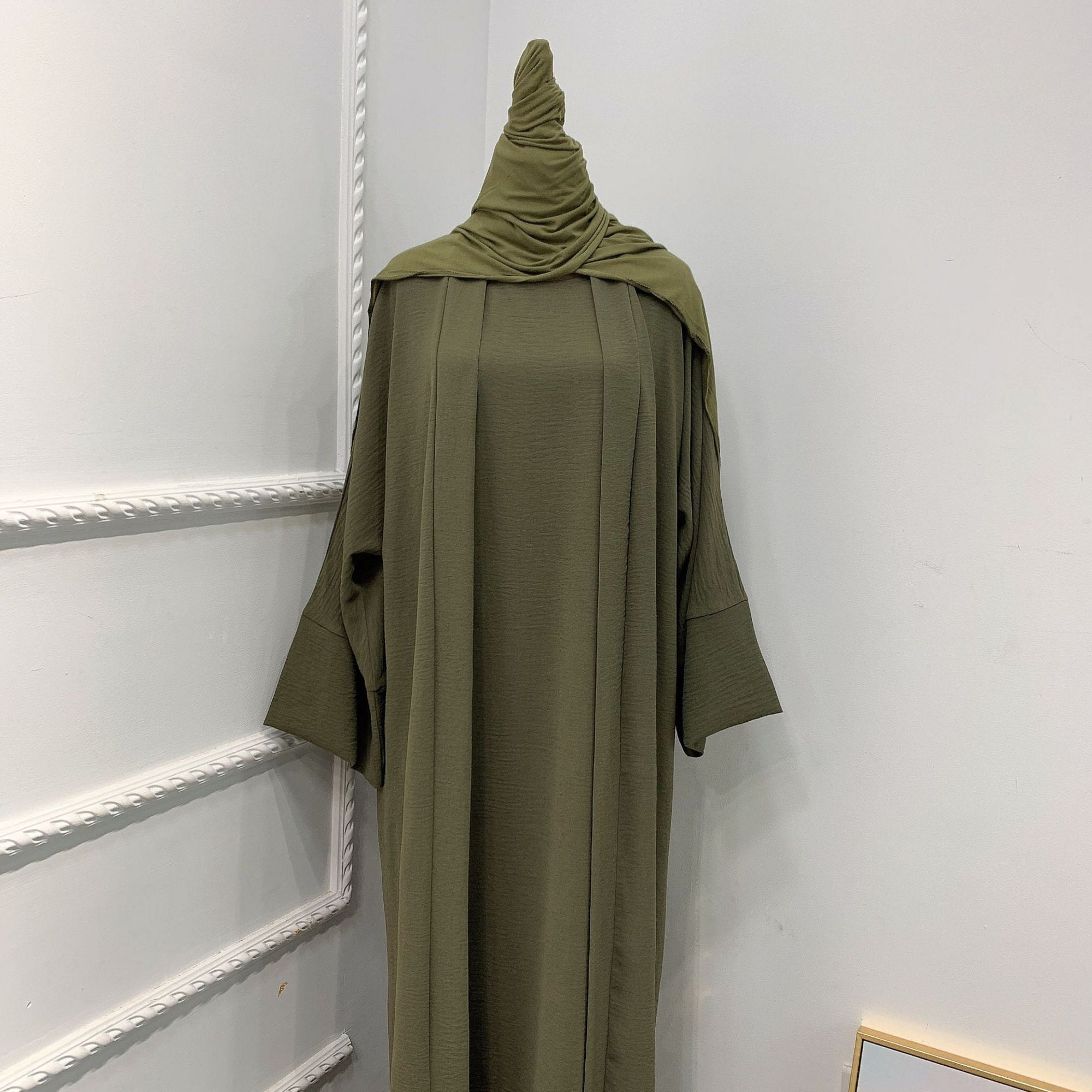 Womens Long Closed Abaya Islamic Dress Dubai Islam Eid Kaftan Ramadan ...