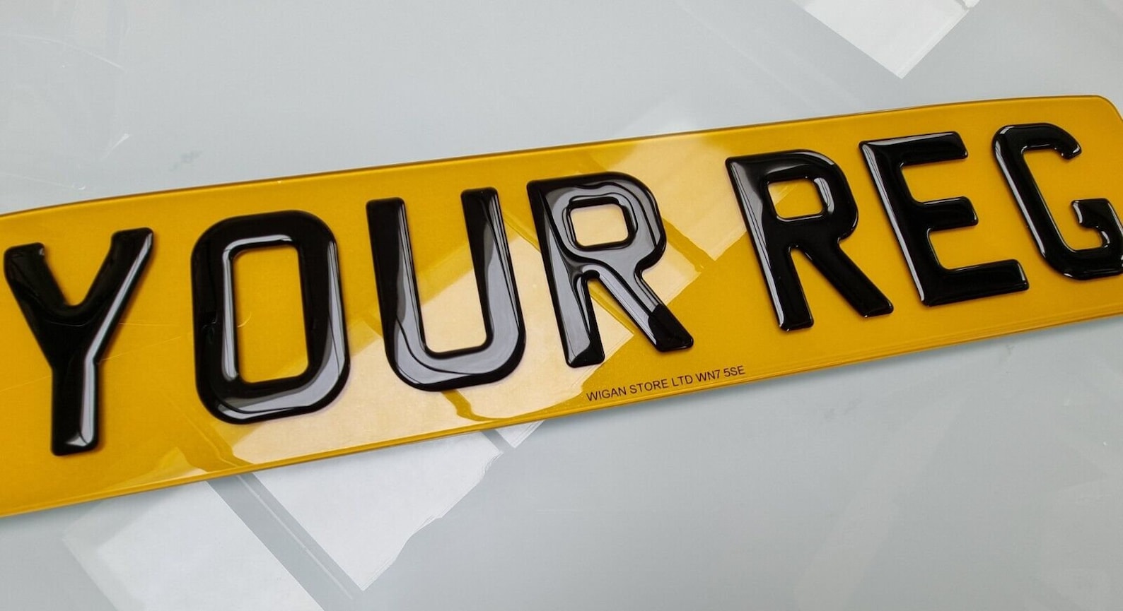 Placa Base A Pair Pressed Aluminium Number Plates Fully Road Legal And ...