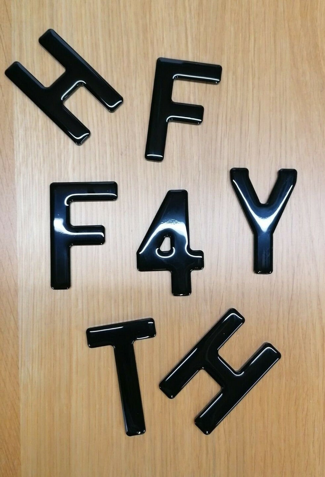 4D Letters With 3d Gel on Top Road Legal 3mm Gloss Black - Etsy UK