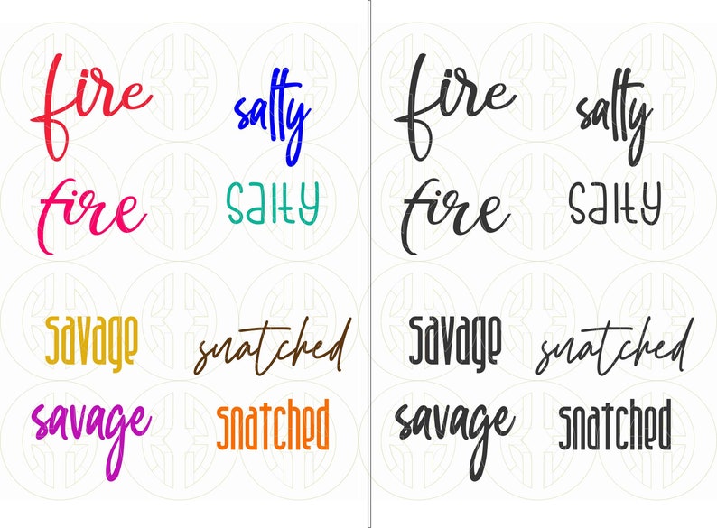 Savage Salty Fire Snatched Instant Digital Download. Svg Eps - Etsy