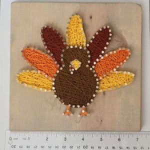 DIY String Art Turkey, Farmhouse Décor, Relaxing and Fun Craft, Wall ...
