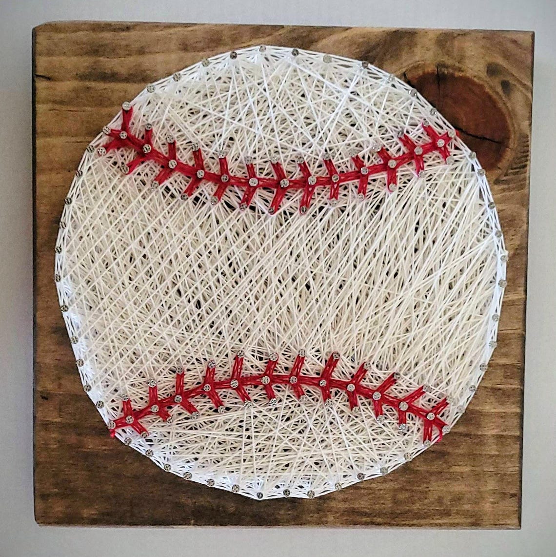DIY String Art Baseball Kit, Sports Décor, Fun Craft, Wall Hanging ...