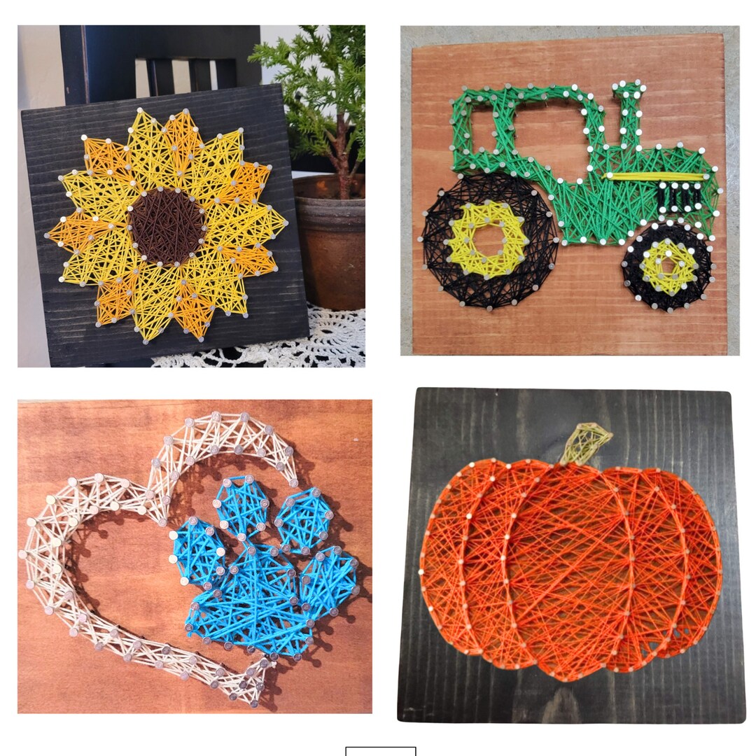 DIY String Art Kits, Home Décor, Wall Hanging, Shelf Art. Fall Craft ...