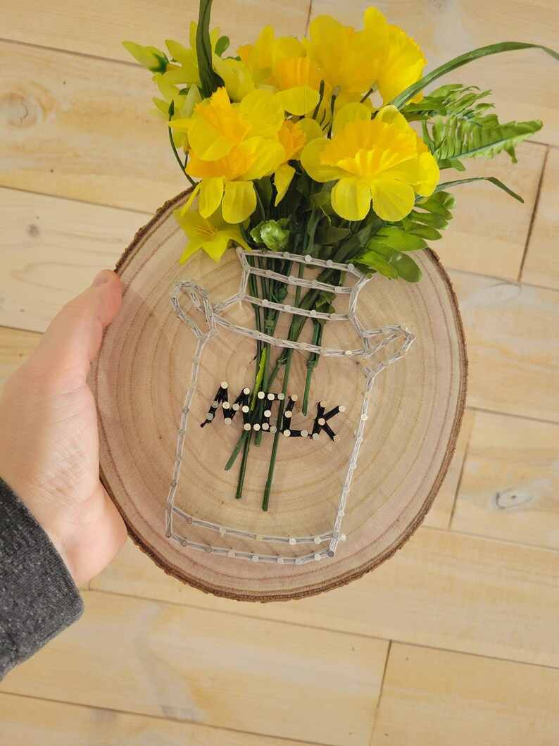 DIY String Art Milk Jug Kit, Home Décor, Relaxing Craft, Wall Hanging ...