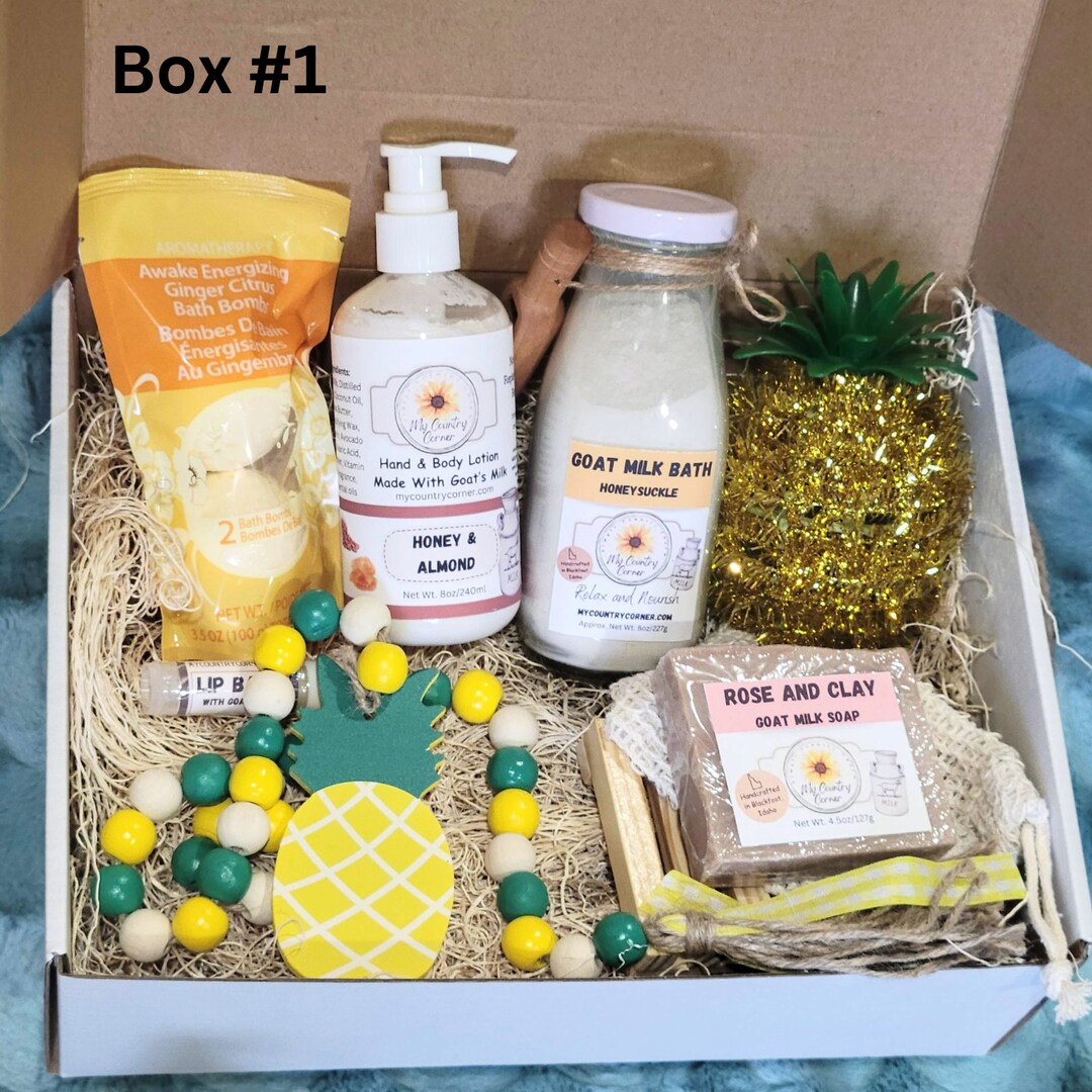 Sending Some Sunshine Spa Package Goat Milk Skin Care, 9 Pieces ...