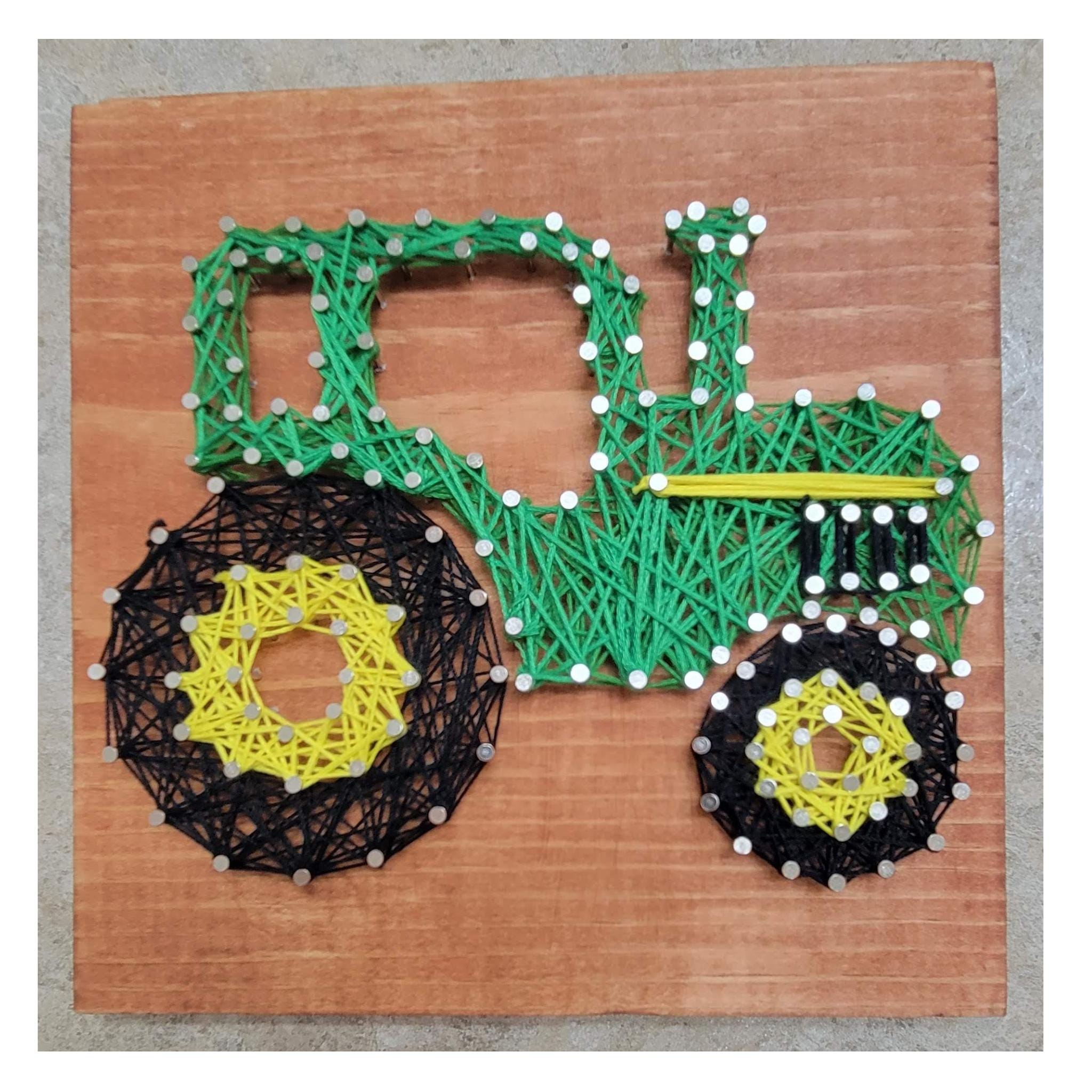 DIY String Art Farm Bundle, 3 Kits, Barn, Cow, and Tractor. Farmhouse ...