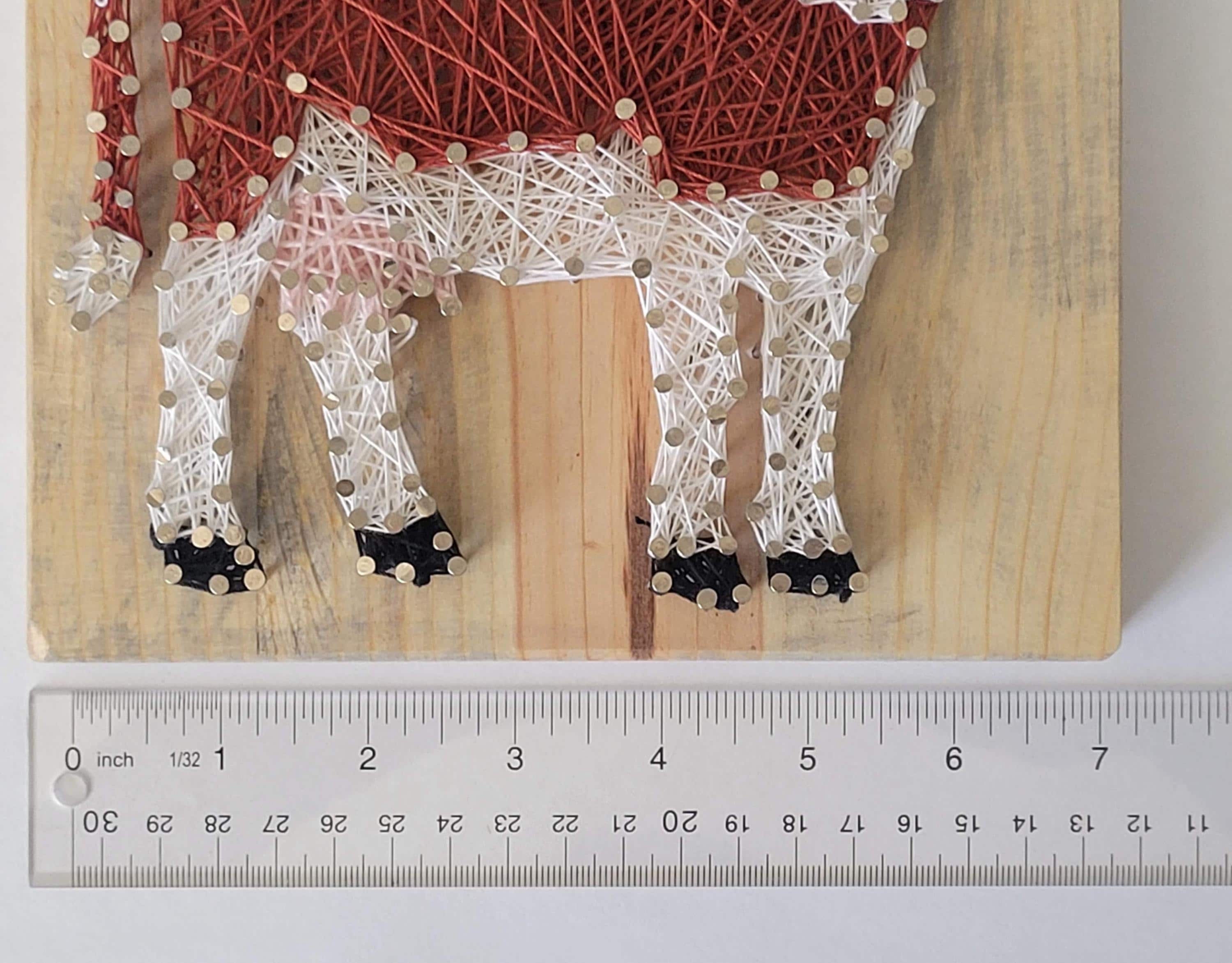 DIY String Art Cow, Farmhouse Décor, Relaxing and Fun Craft, Wall ...