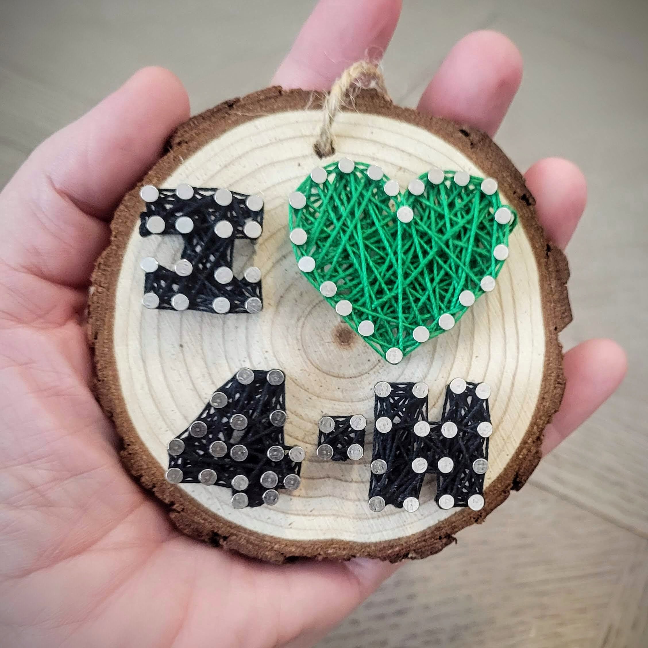 4-H String Art Kits, Real Wood Slice, Crafts for Kids, Teens and Adults ...