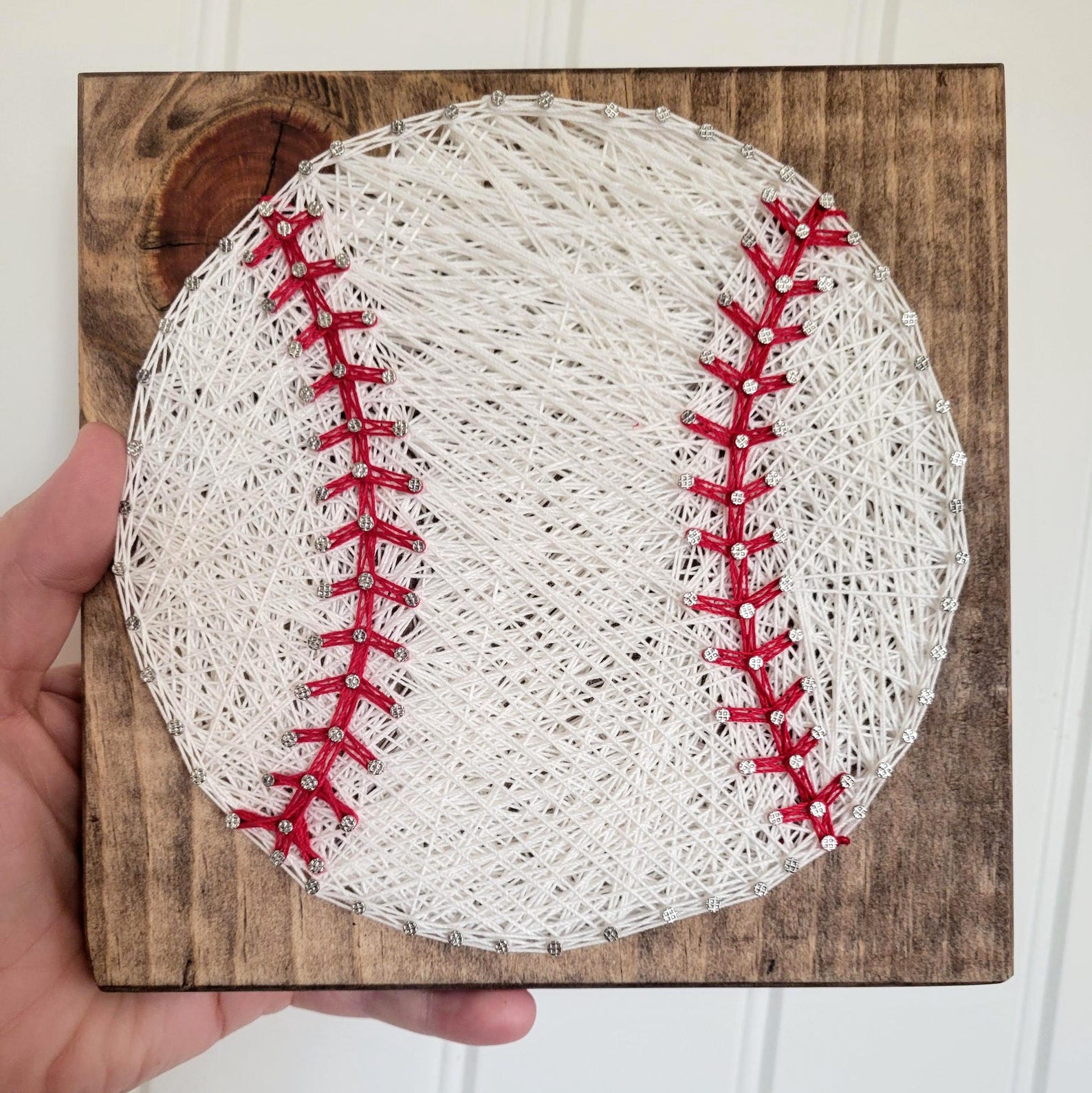 DIY String Art Baseball Kit, Sports Décor, Fun Craft, Wall Hanging ...