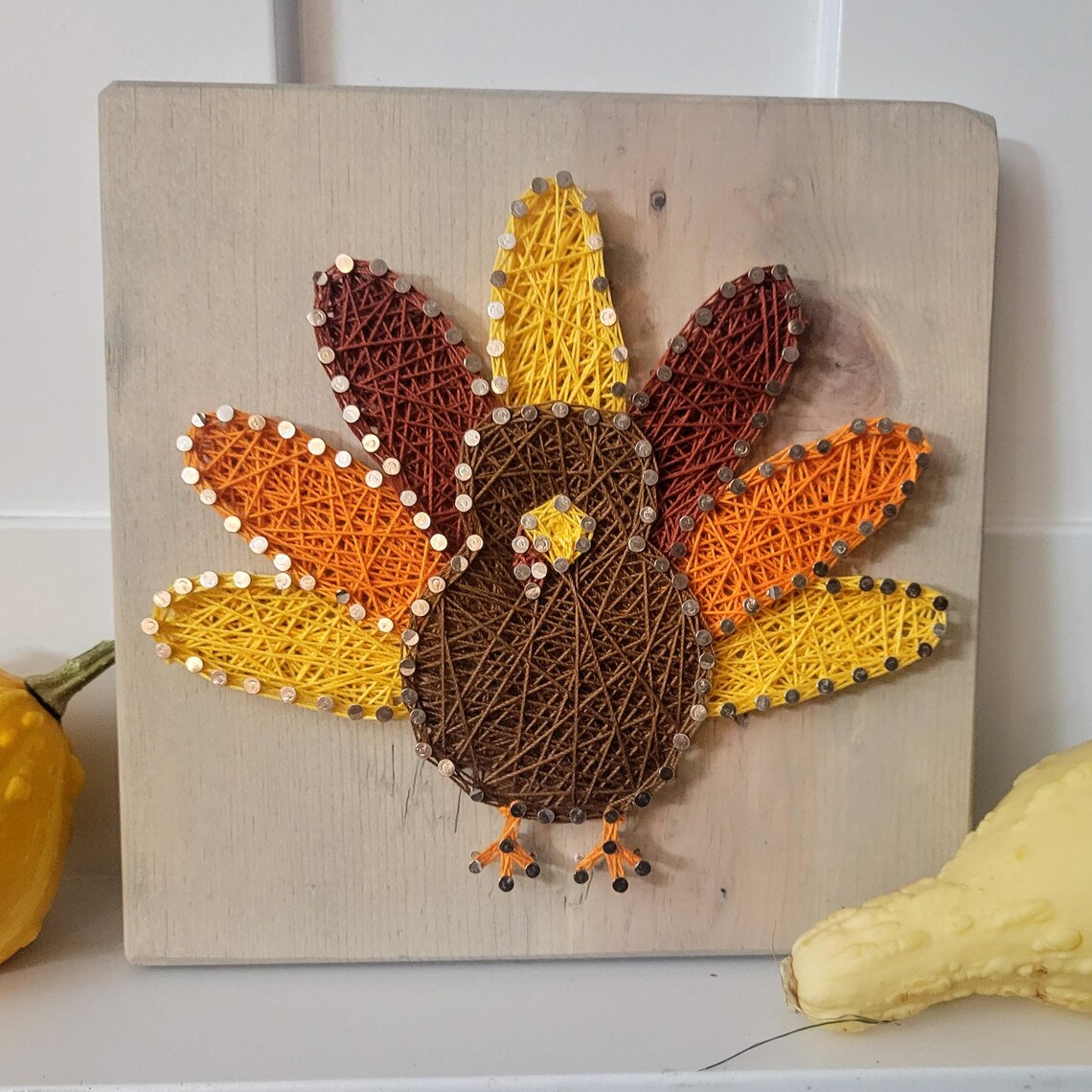 DIY String Art Turkey, Farmhouse Décor, Relaxing and Fun Craft, Wall ...