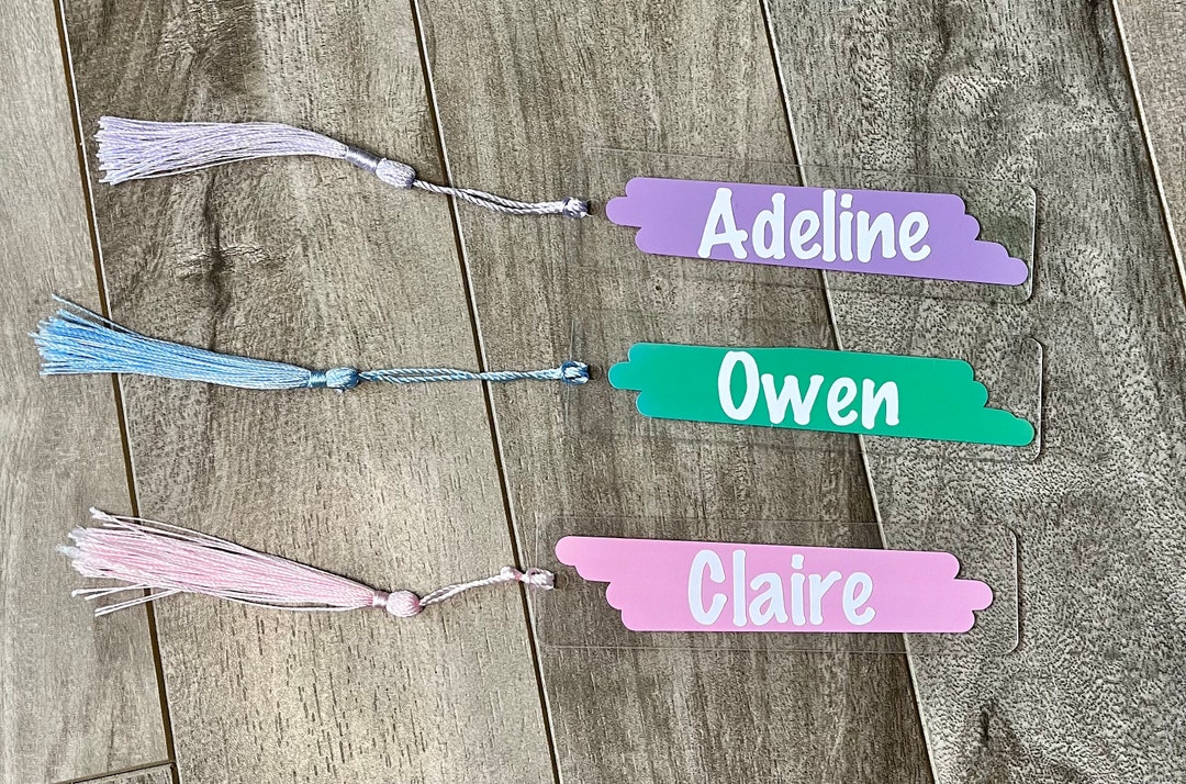 Custom Name Acrylic Bookmarks/student Bookmarks/teacher Bookmarks/end ...