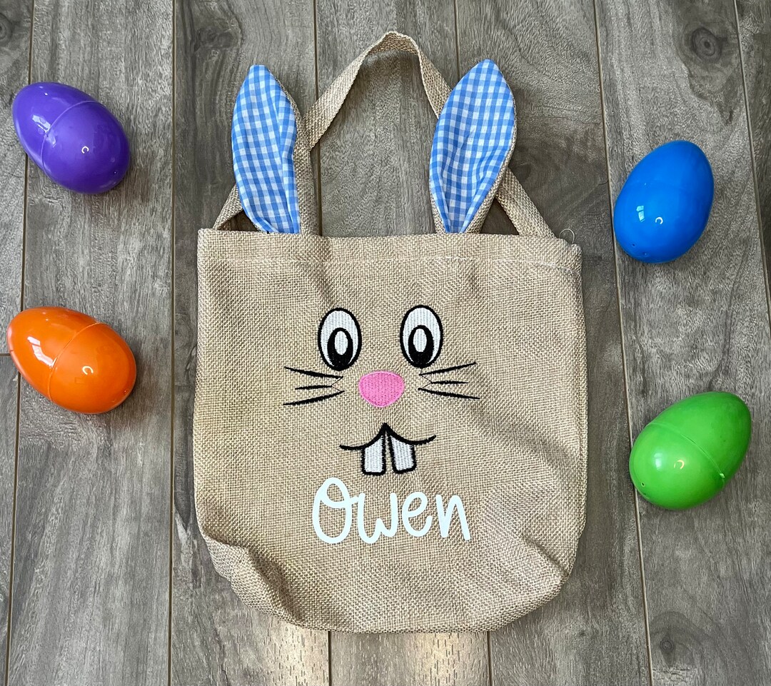 Personalized Child Easter/bunny/rabbit Bags - Etsy