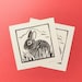 Bunny Linocut Print Original Rabbit Linocut Wildlife Linocut Print ...