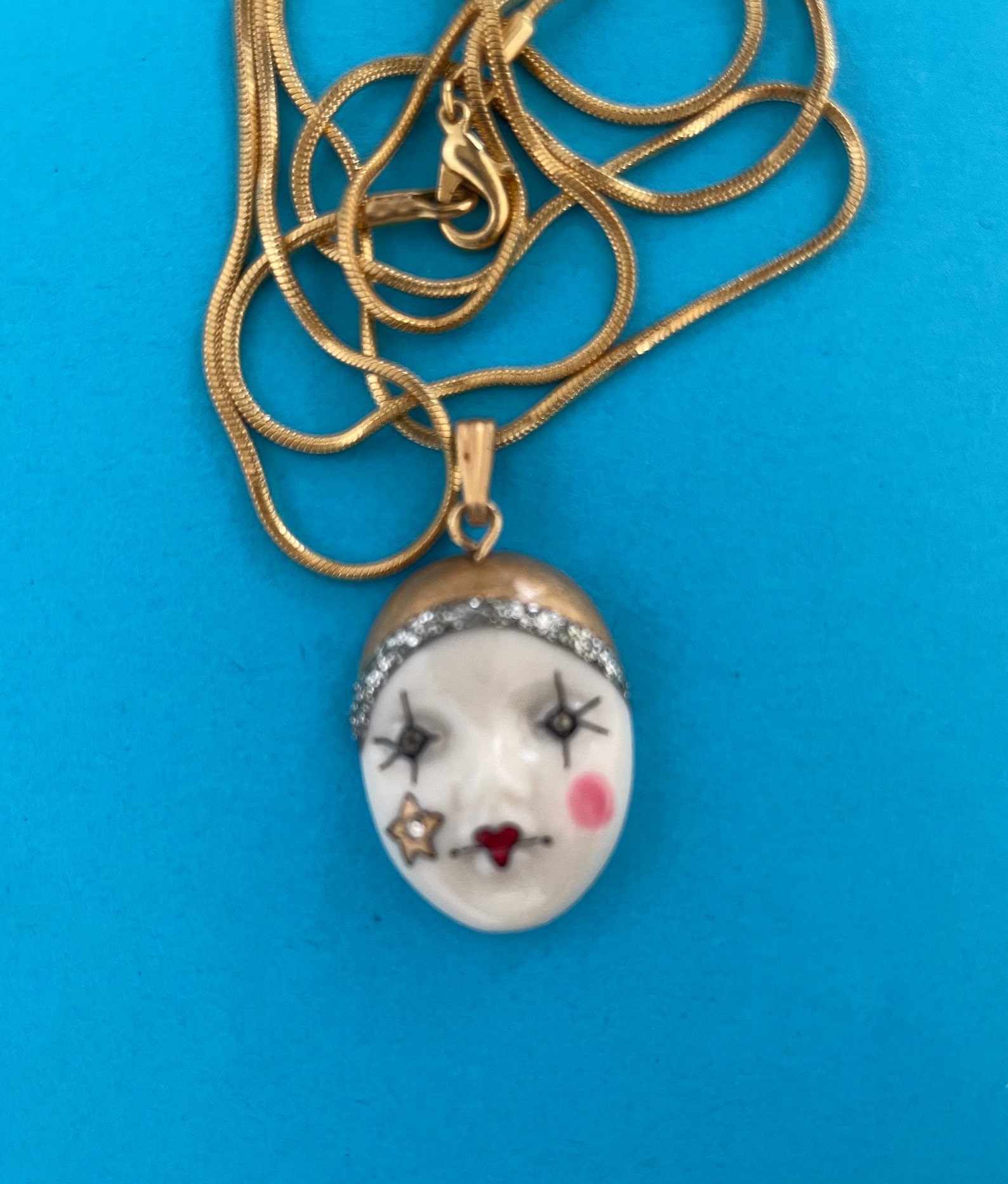 GOLD MIME Talisman of the Heart, Speaks With Actions. ADAGIO Pendant ...