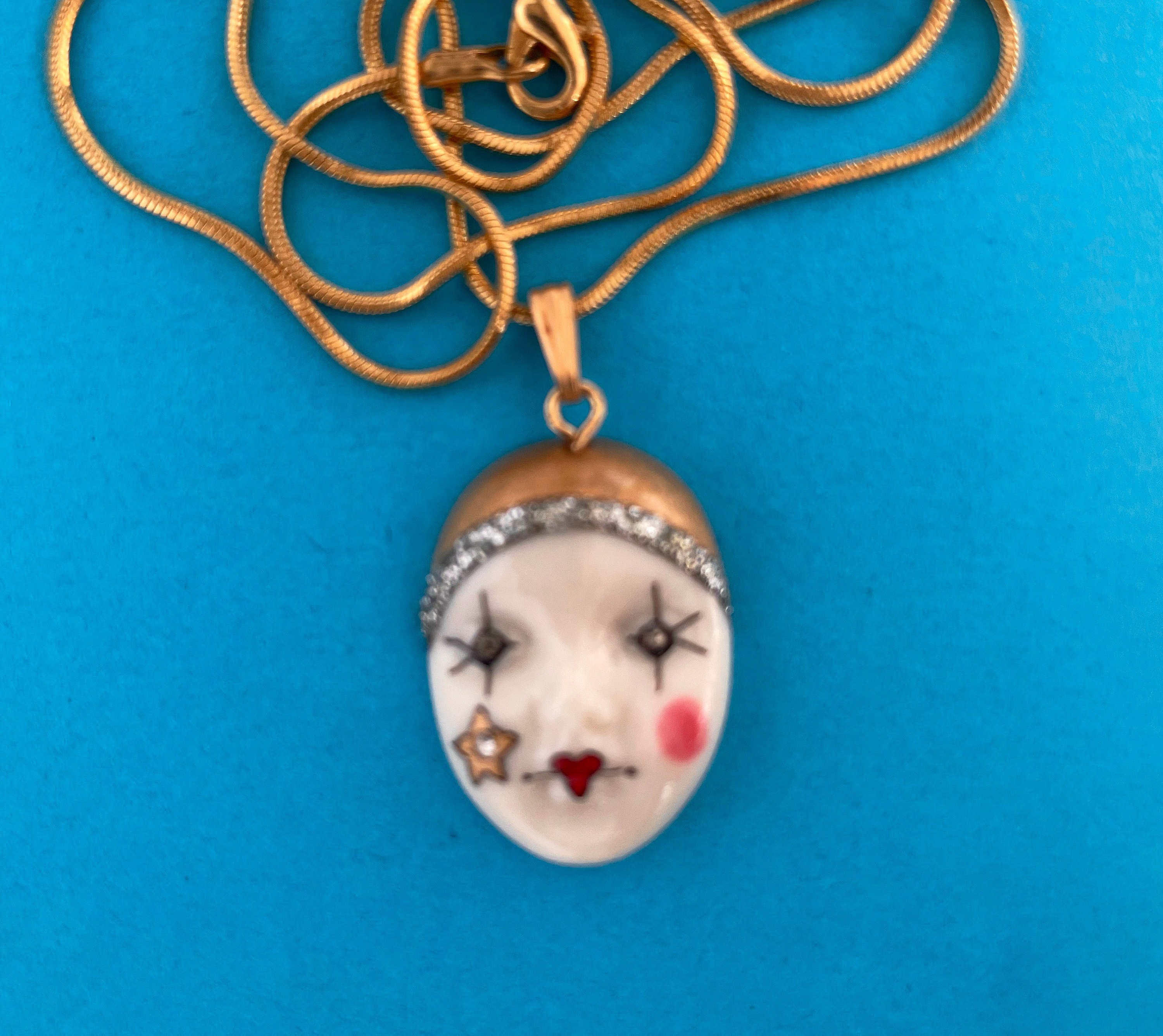 GOLD MIME Talisman of the Heart, Speaks With Actions. ADAGIO Pendant ...