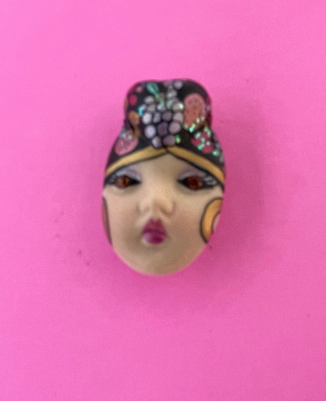 CARMEN Pin Wears Her Heart on Her Turban Hat Never on Her Sleeve...with ...