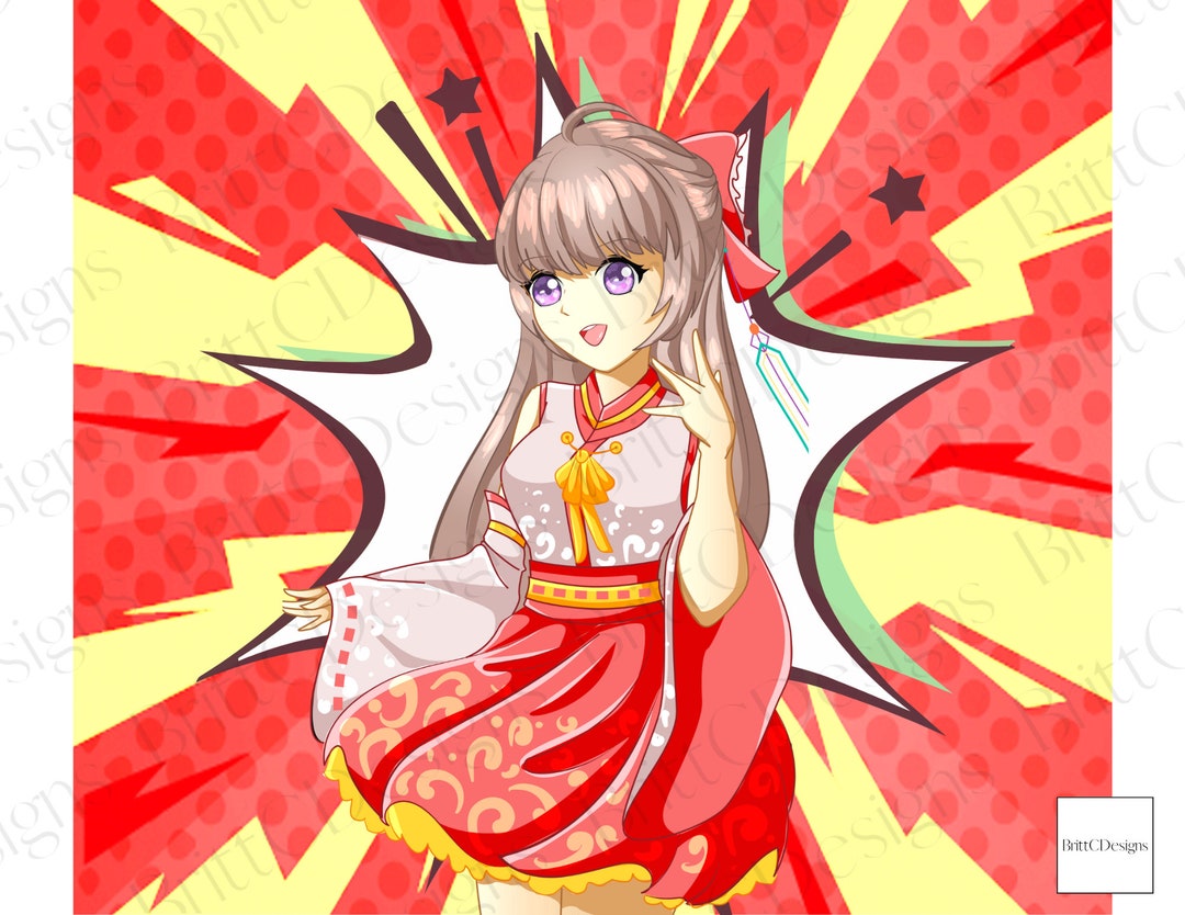 Red Ninja Girl PNG 20oz Skinny Tumbler Wrap Cartoon Girl - Etsy