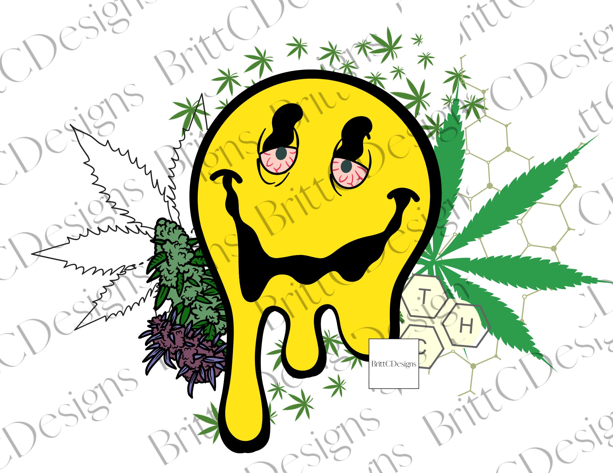 THC Stoner DTF PNG, Medical Marijuana Dispensary Logo, 420 Sticker ...