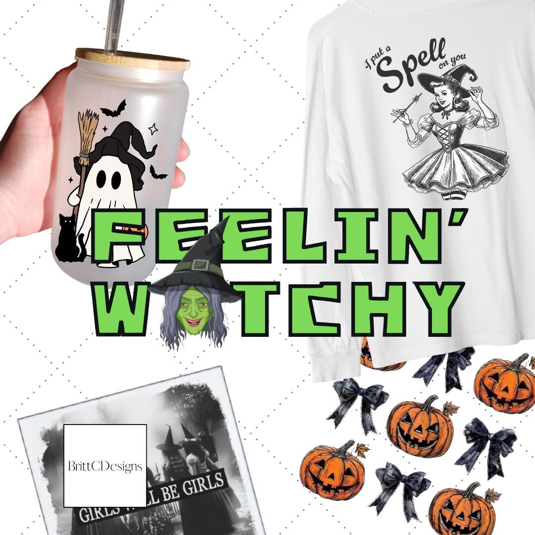 Feelin Witchy Witchy Vibes Metaphysical Gifts Sublimation Vintage Tees ...