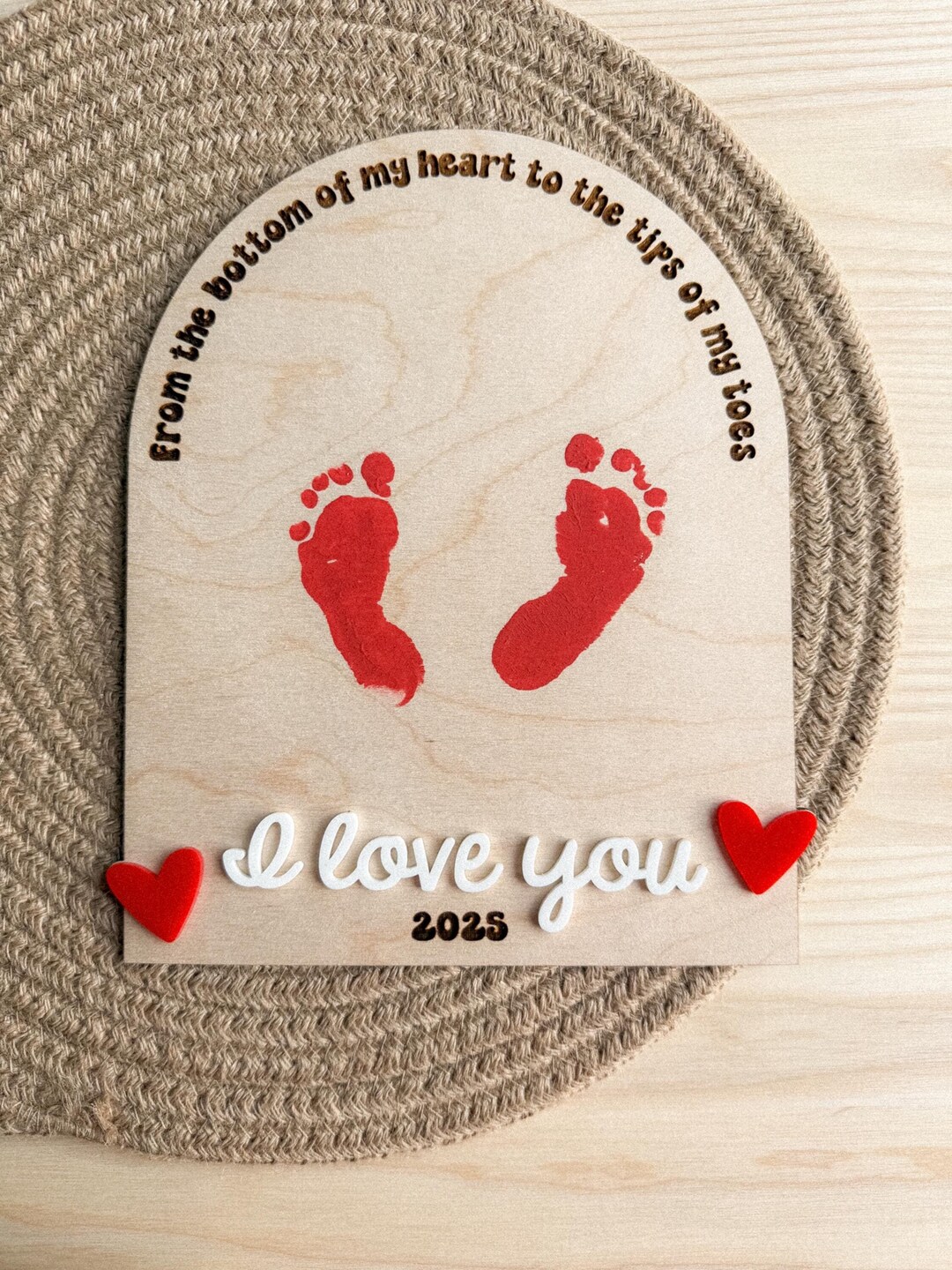 Valentine’s Day Footprint Board | Valentine’s Day Sign | Valentine’s ...