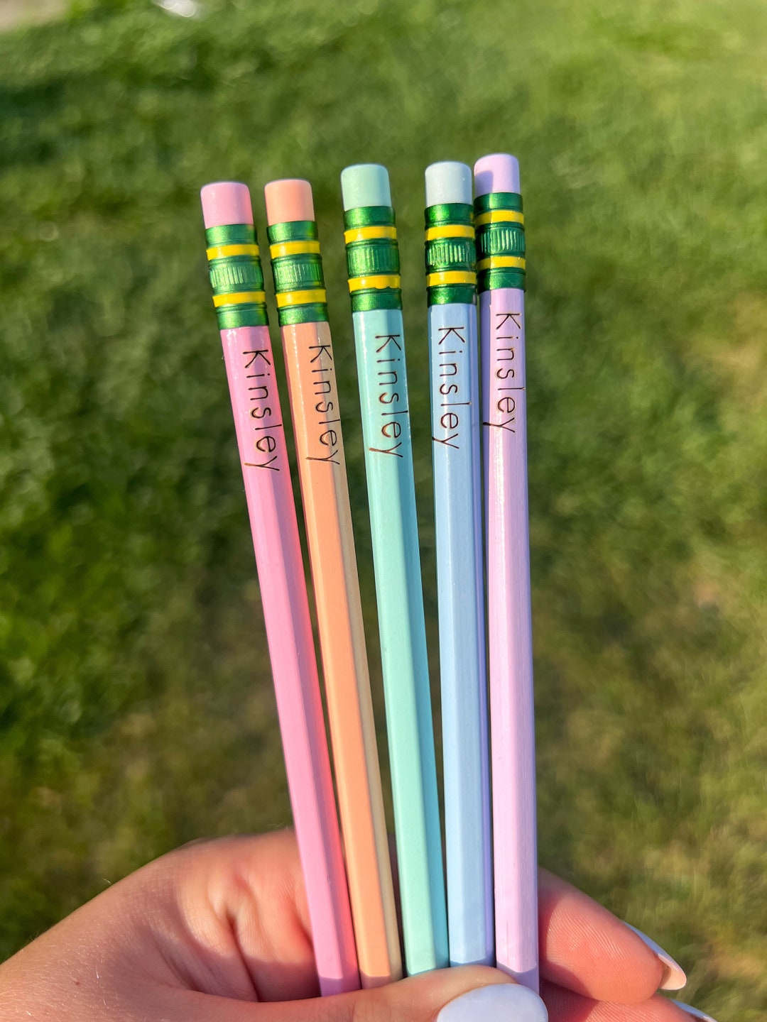 Engraved Pastel Pencils | Ticonderoga Pastel Pencils | #2 Personalized ...