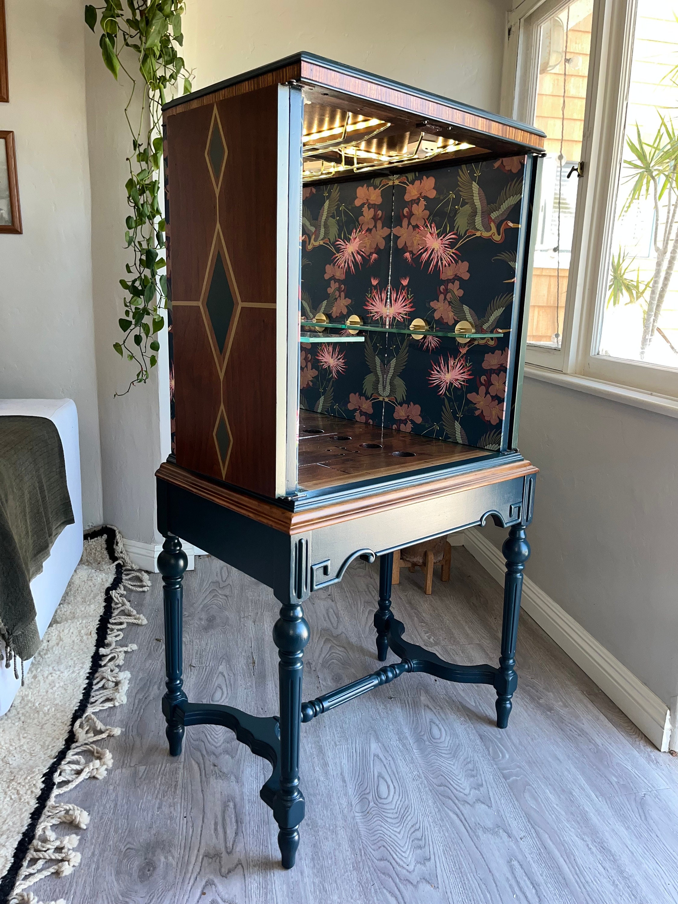 Soldcustom Designed Antique Radio Cocktail Cabinet Commission - Etsy
