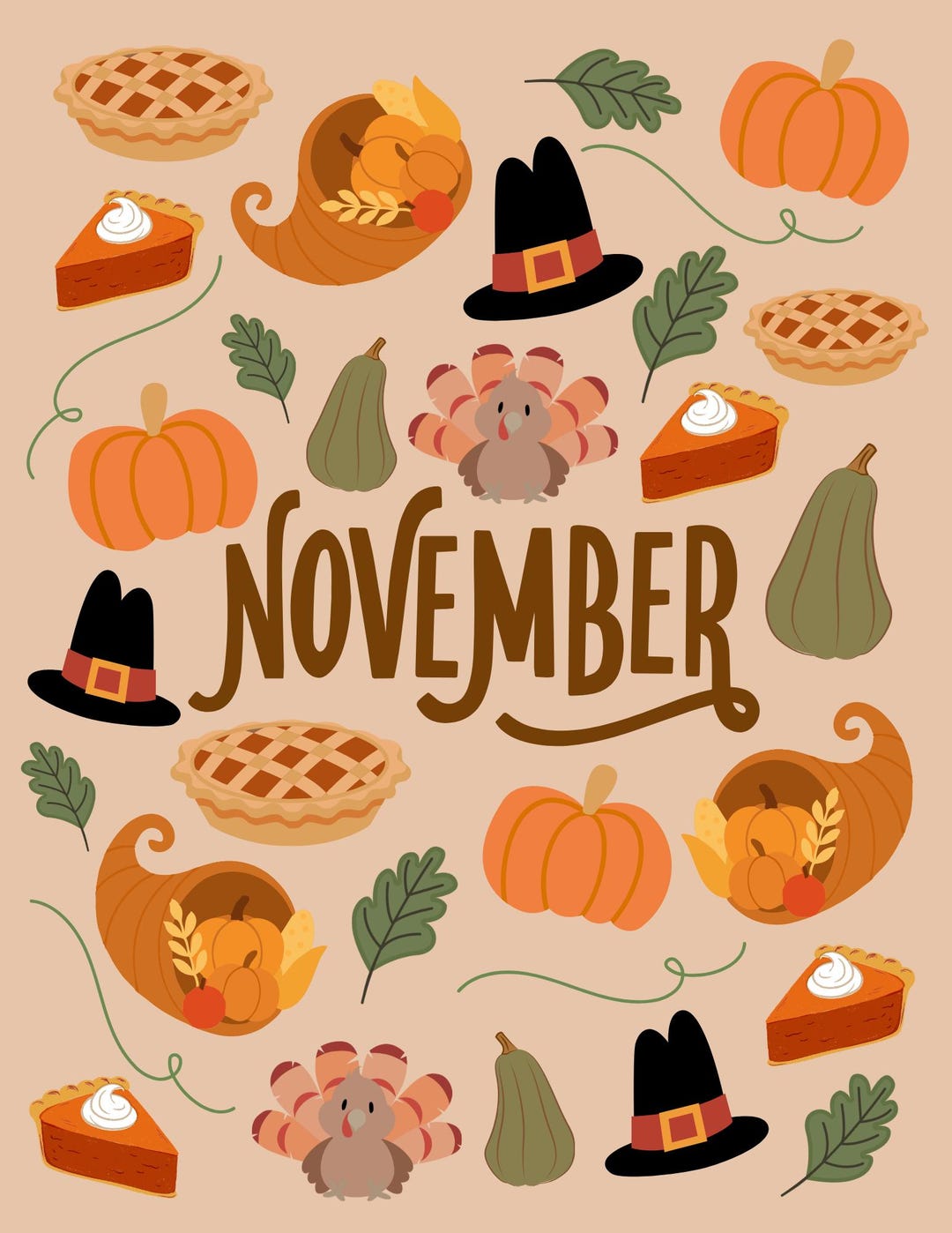 November Activity Bundle | Coloring and Learning Pages | Activities ...