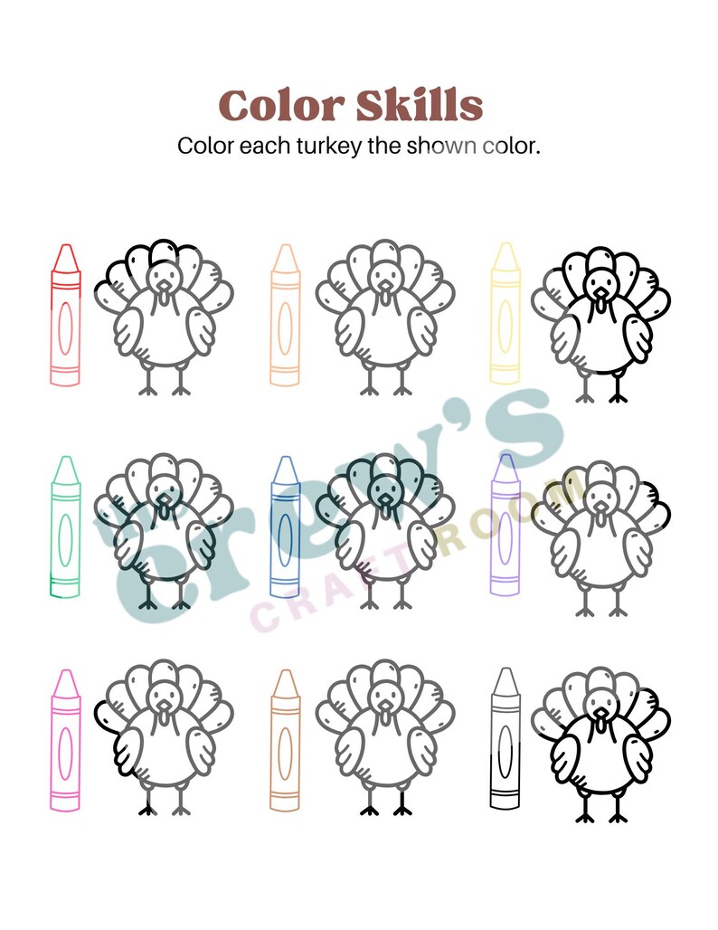 November Activity Bundle | Coloring and Learning Pages | Activities ...