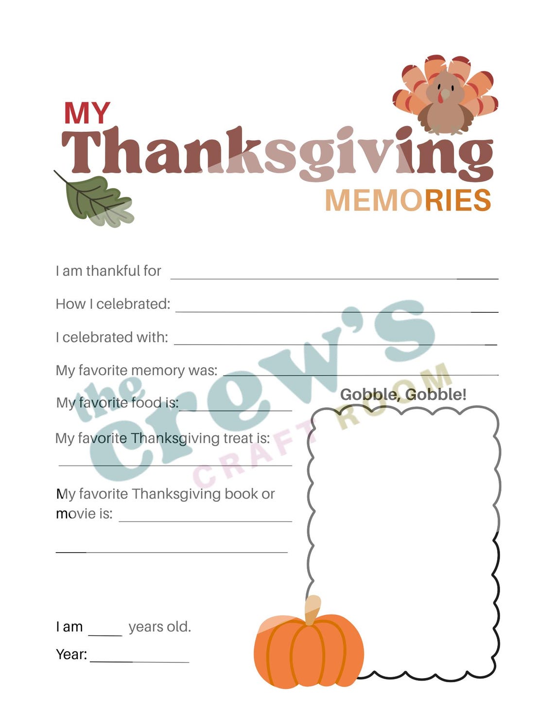 November Activity Bundle | Coloring and Learning Pages | Activities ...