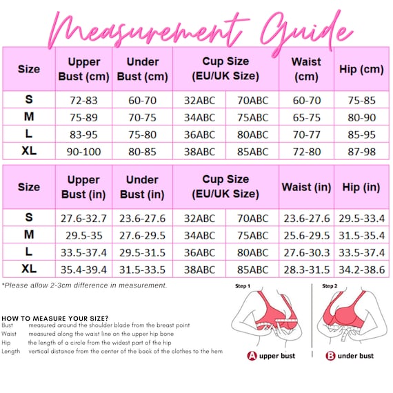 32c Breast Size Chart
