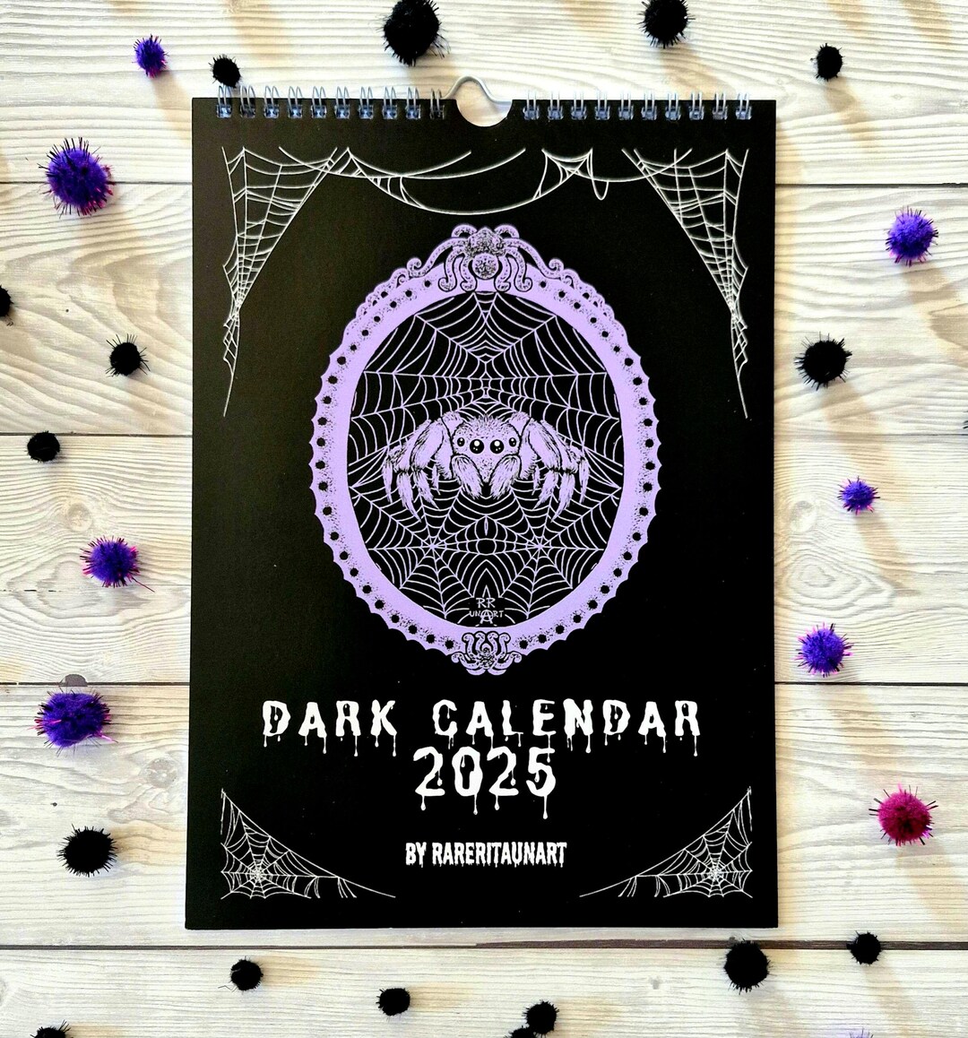 Dark Calendar 2025, Dark Art, Gothic Calendar 2025, Wall Calendar DINA4 ...