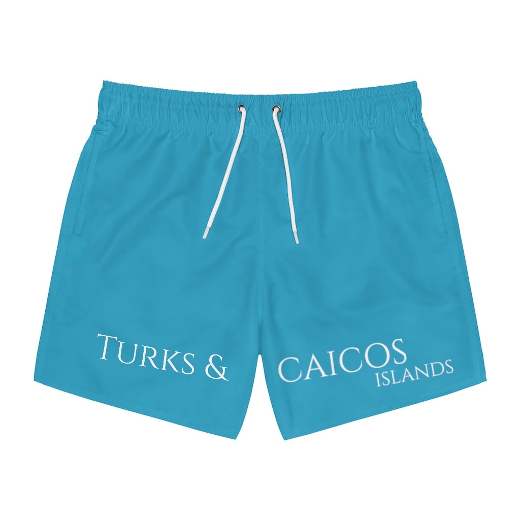 Turquoise Turks & Caicos Islands Men's Swim Trunks - Etsy