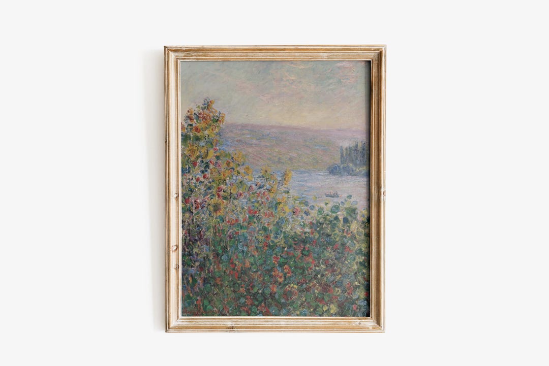 Claude Monet Print Vintage French Impressionist Wall Art Country ...
